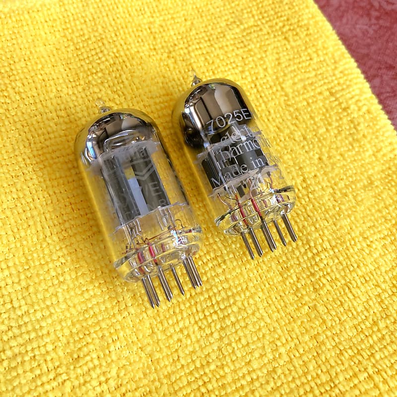 Ruby Long Plate Mullard 12AX7 + Electro Harmonix 7025 - New | Reverb
