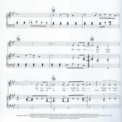 Kenny Chesney Save It for a Rainy Day Sheet Music | Reverb