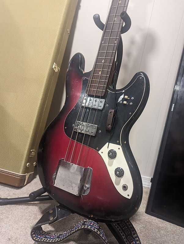 Unknown Project Bass Japan 1970s - Red/Black | Reverb