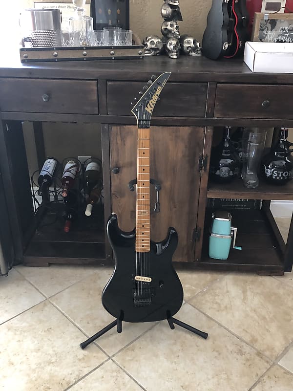 Kramer Baretta I 1 Maple neck 1988 Black | Reverb