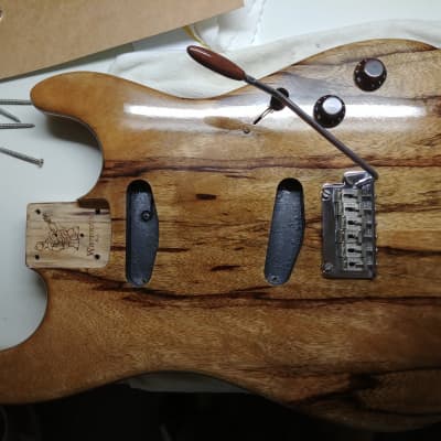 Warmoth Rear Route Stratocaster body Nitro clear | Reverb
