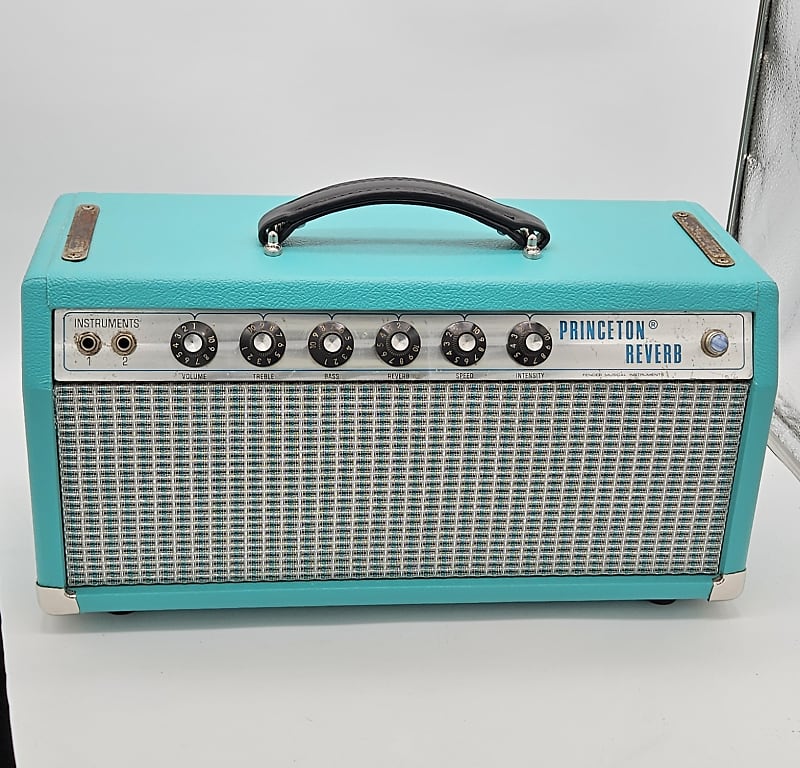 1972 Fender Princeton Reverb 15-Watt Head - Silverface | Reverb