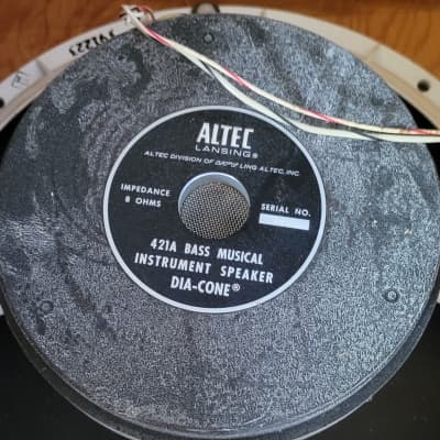 Altec Lansing 807-8A 811B 421-8H N501-8A 1970s - Brown Tolex | Reverb