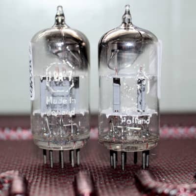 Pr Vintage Mullard ECC81/12AT7 Tubes, 1960s, D Getters Gt | Reverb