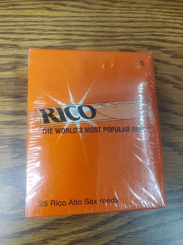 Vintage Rico Alto Sax Reeds 5 (25 Count) | Reverb