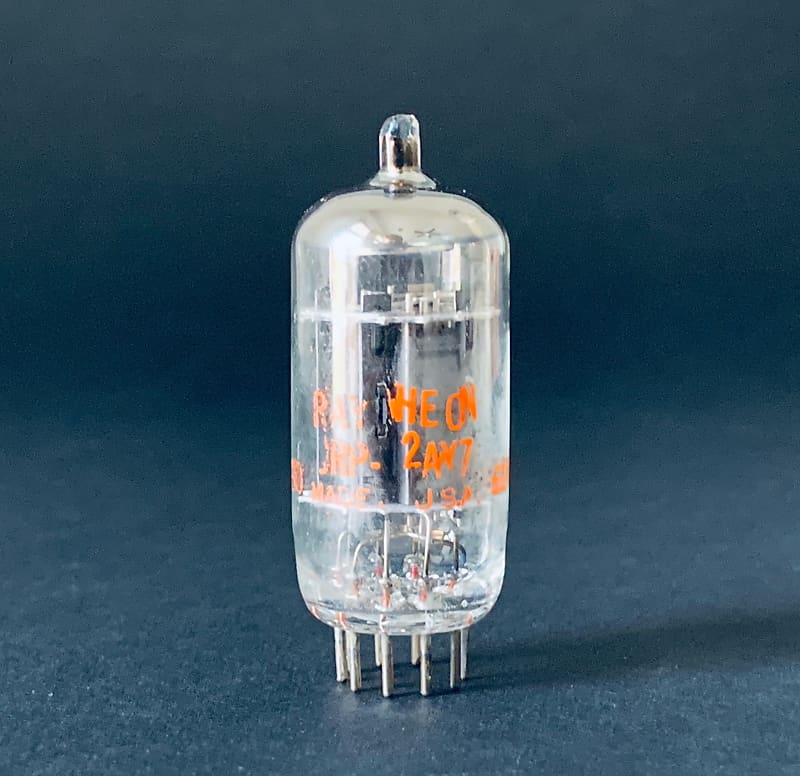 NOS Raytheon JAN JRP 12AX7 1962 Black Shiny Plate Super Rare | Reverb