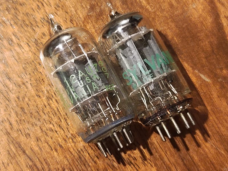 Sylvania 12au7 Preamp Tubes Pair nos | Reverb