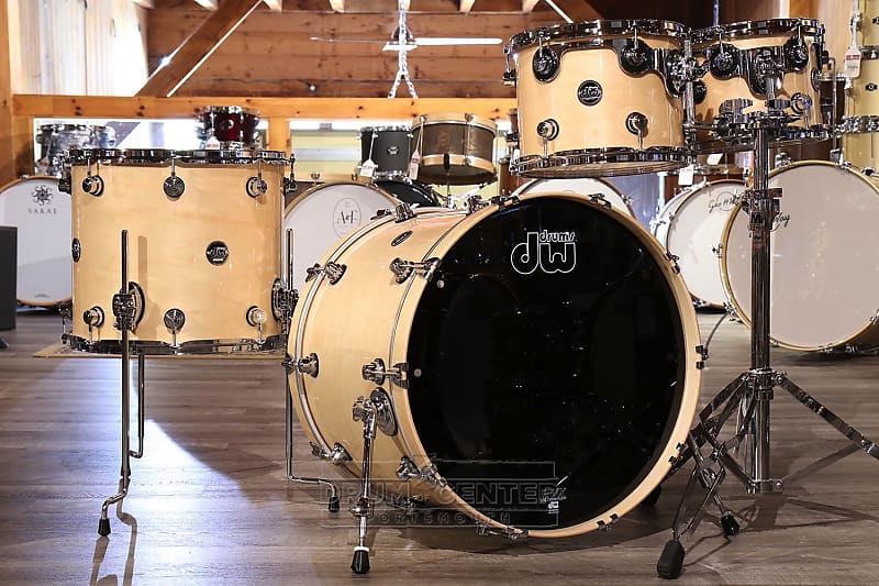 DW Performance 4pc Drum Set 22/10/12/16 Natural Lacquer | Reverb