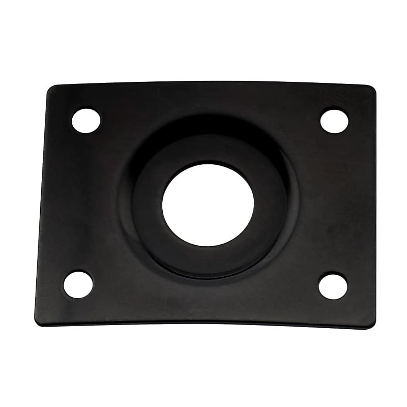 Pro Steel Curved Recessed Guitar Jack Socket Plate Rectangle | Reverb