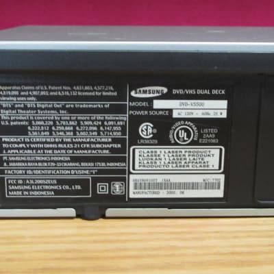 Samsung DVD-V5500 DVD/VCR Video Cassette Recorder Combo, | Reverb