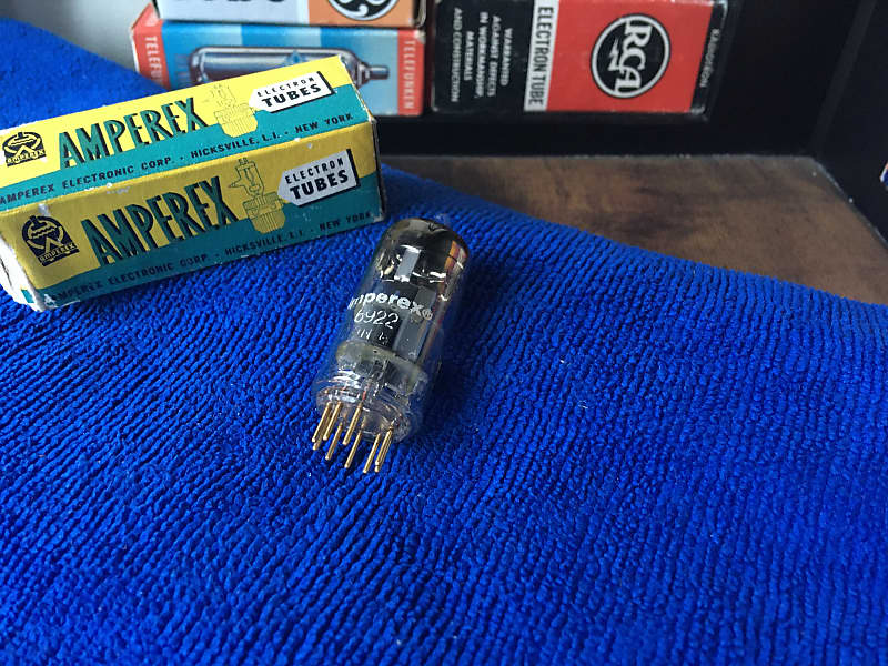 NOS D-getter Amperex Audio Tube 6922 Gold Pins - E88CC CCa | Reverb UK