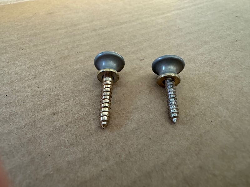 Gibson Vintage Gold Strap Buttons SG ES Les Paul 1960's | Reverb