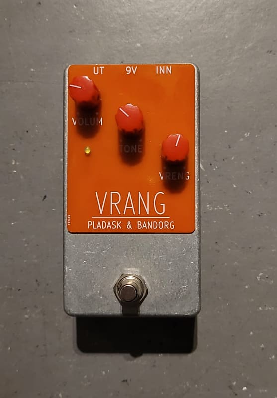 Pladask Elektrisk Vrang - Silver and orange | Reverb