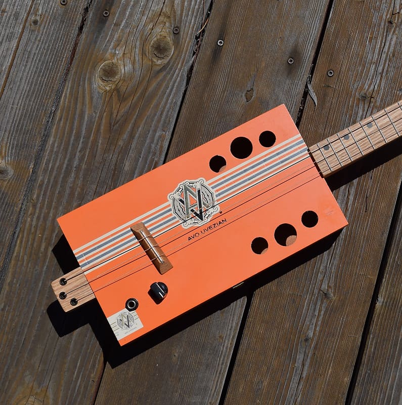 Cigar box guitar, 3-string guitar, handmade cbg | Reverb