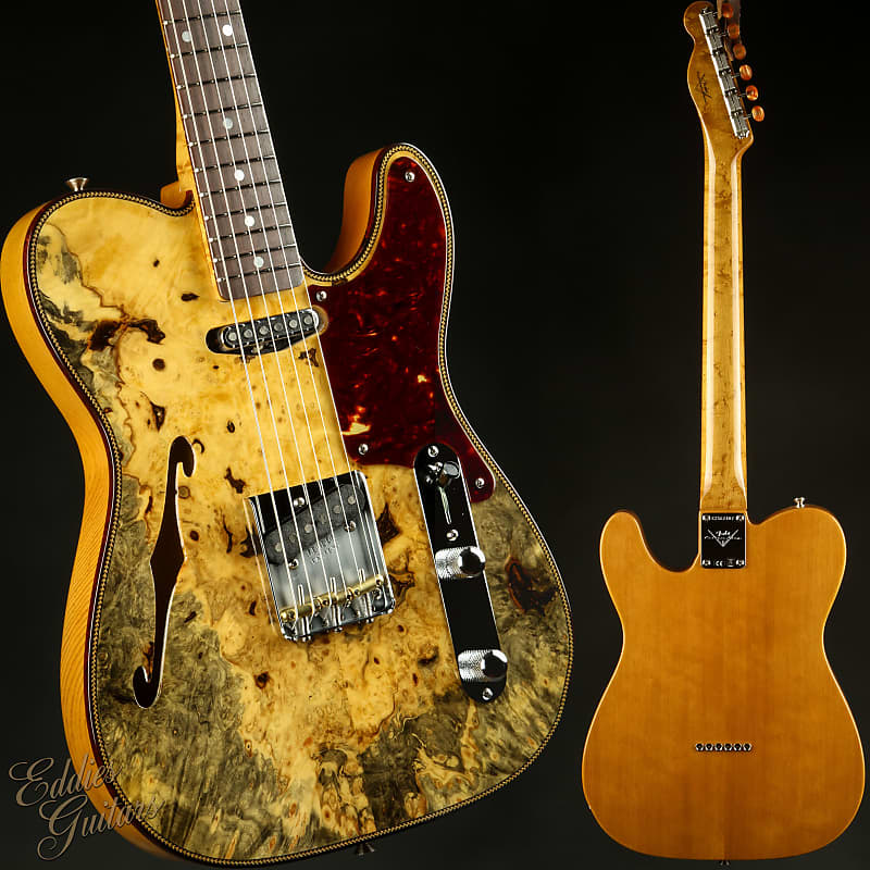 Fender Custom Shop Artisan Buckeye Burl Double Esquire - Aged | Reverb