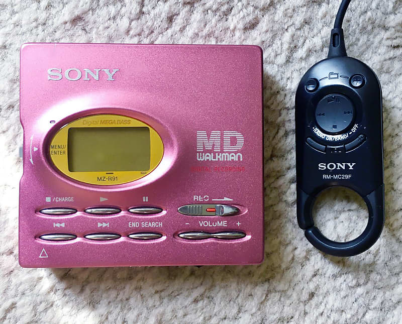 Sony MZ-R91 Walkman MiniDisc Player, Excellent Purple !! | Reverb UK