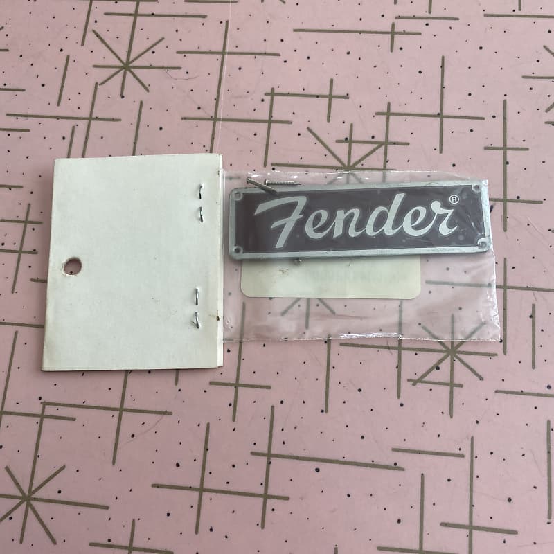 Fender Tweed era amp logo NEW in package NOS Champ Harvard | Reverb