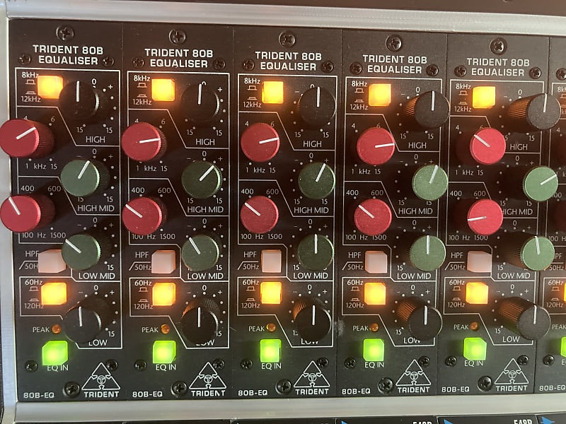 Four Trident 80B EQ 500 Series Equalizer Module s | Reverb