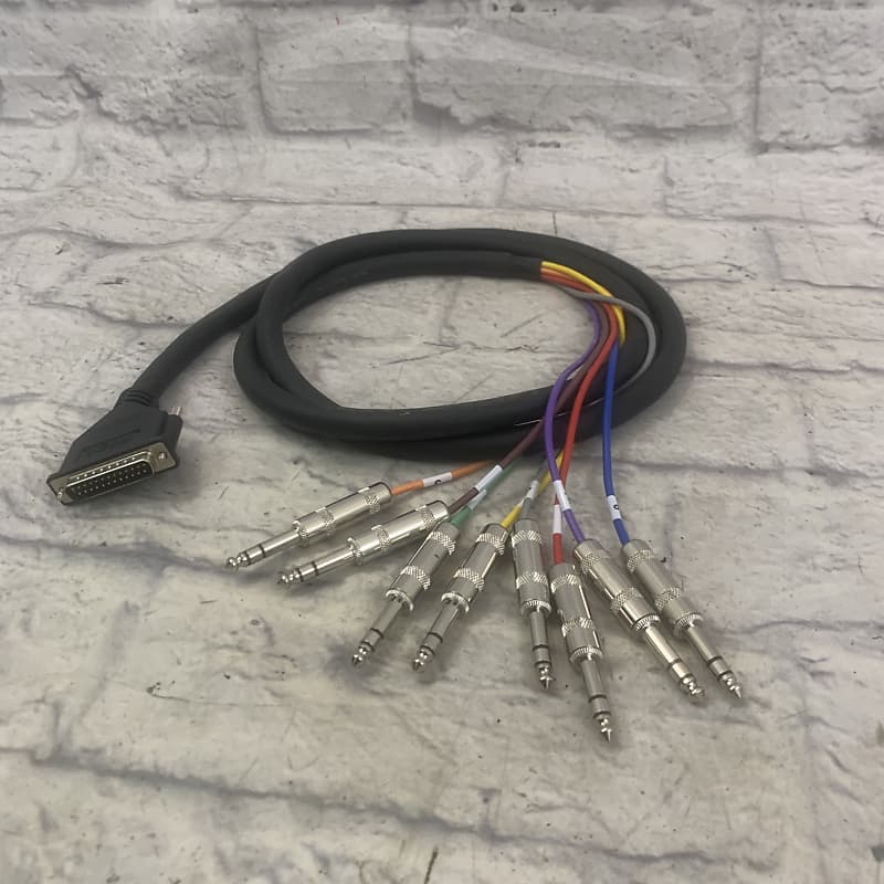 Hosa DTP-802 Balanced Snake, DB25 to 1/4" TRS, 2m / 6.6' ft | Reverb