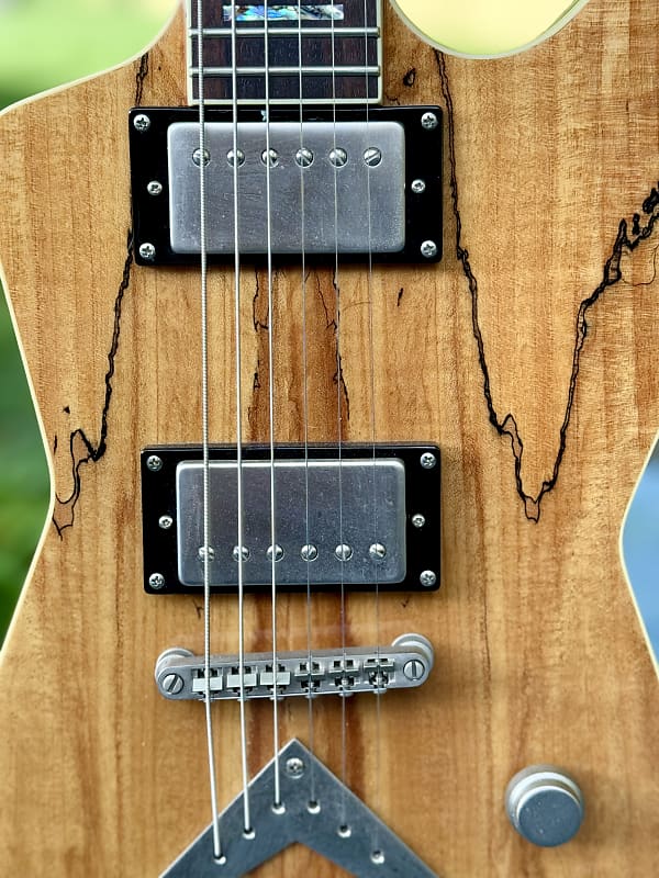 Dean ML Exotic 2008 - Spalted Maple with Abalone Inlays | Reverb