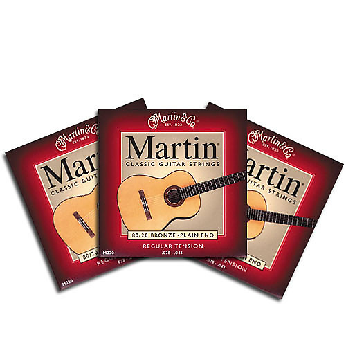 Martin 80/20 Bronze Classical Guitar Strings Reg Tensn | Reverb UK