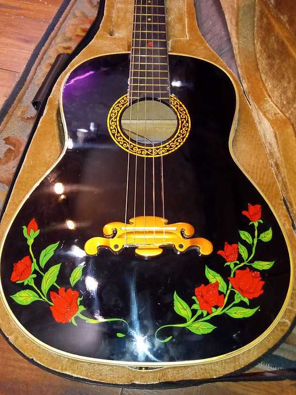 Estabon Anniversary Roses Acoustic Electric Classical Guitar | Reverb