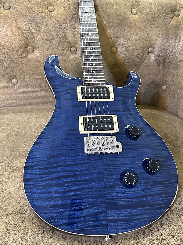 PRS Custom 24 Super Flame Top 2008 Whale Blue | Reverb Australia