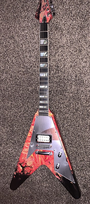 Washburn paul Stanley Flying V signature electric guitar | Reverb