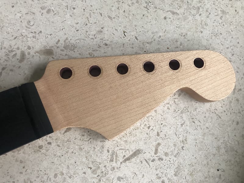 Musikraft 24 3/4 strat conversion neck 12 radius Jumbo frets | Reverb