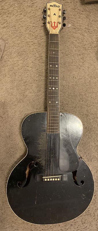 Regal Metro A Parlor Guitar 1920s Black | Reverb