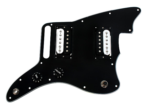Fender Standard Jazzmaster HH Loaded Pickguard Black/White | Reverb