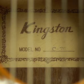 Kingston Model C-70 Classical Guitar 1970's Natural Original | Reverb