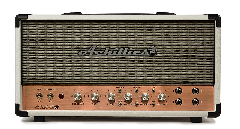 Achillies Argos 50w Head Hand Wired Amp - White Bronco | Reverb UK