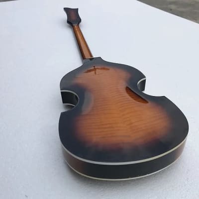 DIY Project 4 String Violin Bass Body in Sunburst Finish | Reverb UK