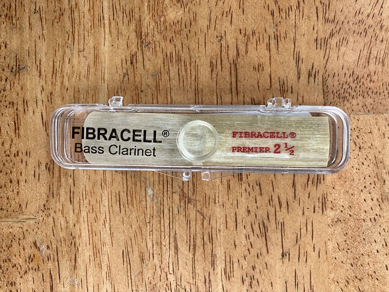 Fibracell Premier Bass Clarinet Reed - Strength 2 1/2 - 1 | Reverb