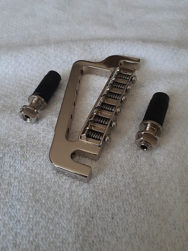 Hipshot Baby Grand Wraparound Bridge Nickel | Reverb