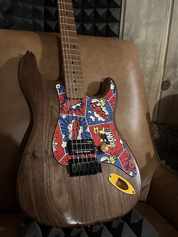 Warmoth Strat! Walnut Body! Roasted Neck! Dimebucker P/U! | Reverb