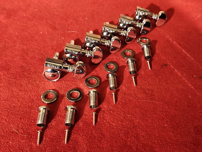 Grover 305C6 Rotomatic In-Line Tuning Machine Heads With All | Reverb