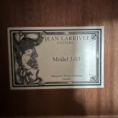 Larrivee Larrivee J-03 Jumbo 2010 - Natural | Reverb