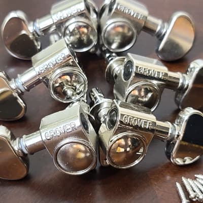 Grover 106 C . 3 on a side- large, self lock gears in Chrome | Reverb