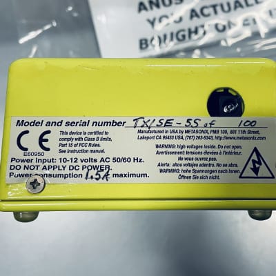 Metasonix TX-1 SE Vacuum Tube Agonizer Special Unacceptable | Reverb