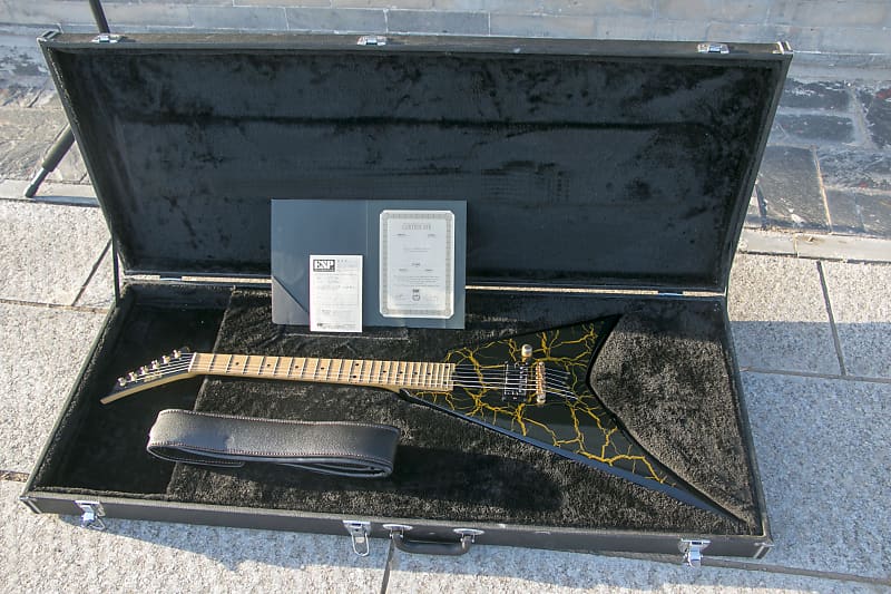 ESP Takada Custom Shop Randy Rhoads 2009 Gold Crackle reverse | Reverb