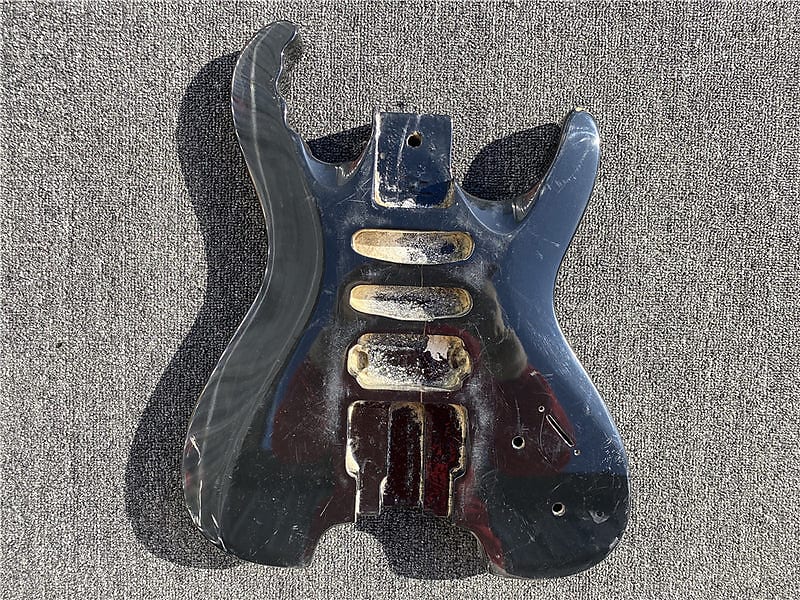 Black HSS Headless Guitar Body | Reverb