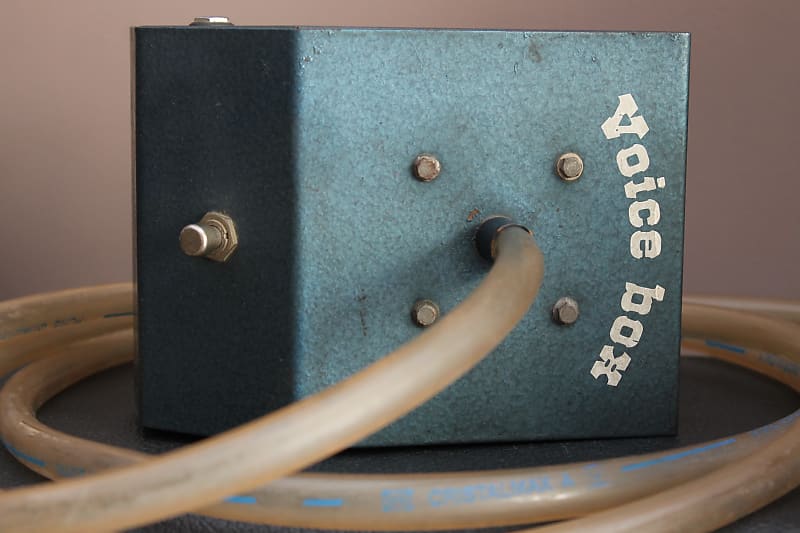 Jimmy bean Voice box talk box 1970s - Blue | Reverb