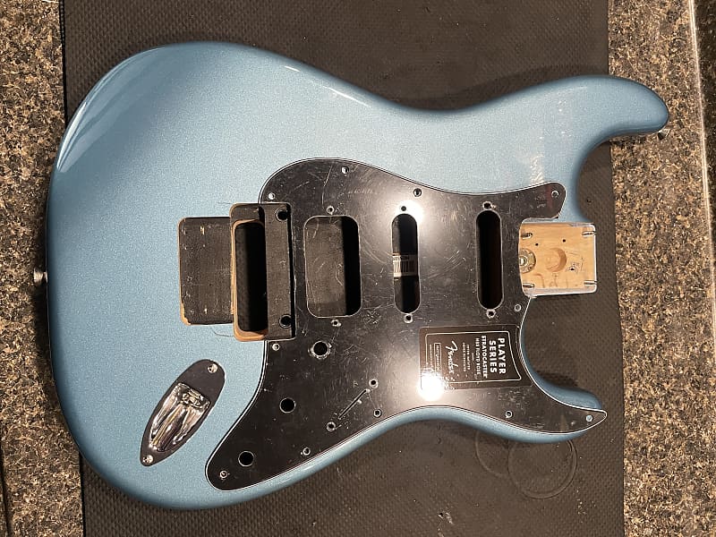 Fender Floyd Rose Stratocaster Body 2022 - Tidepool | Reverb