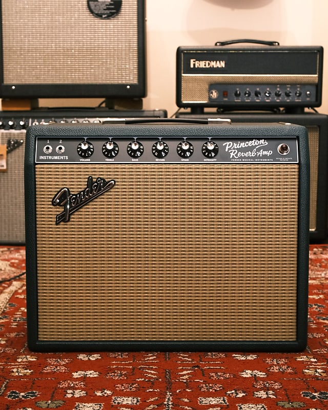 Fender '65 Princeton Reverb 15W FSR British Green Ltd Edition | Reverb