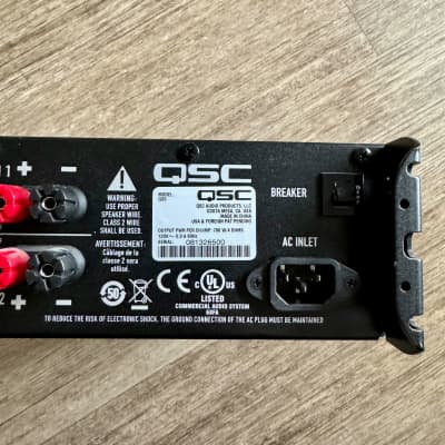 QSC GX5 Professional 500W Stereo Power Amplifier | Reverb