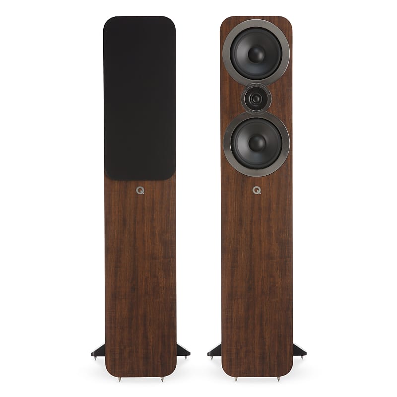 Q Acoustics 3050i Floorstanding Speaker Pair (English Walnut) | Reverb