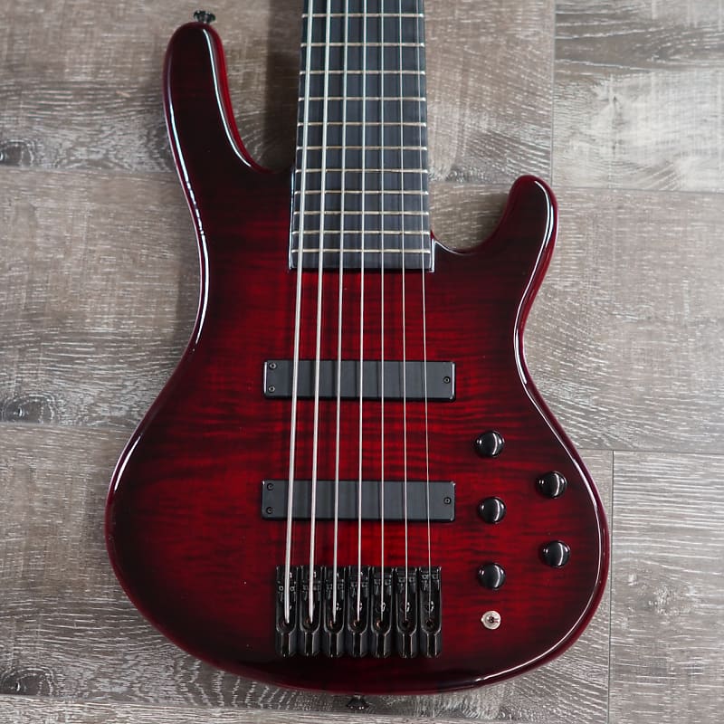 AIO Wolf S11-7 7-String Bass Guitar - Wine Red 006 | Reverb
