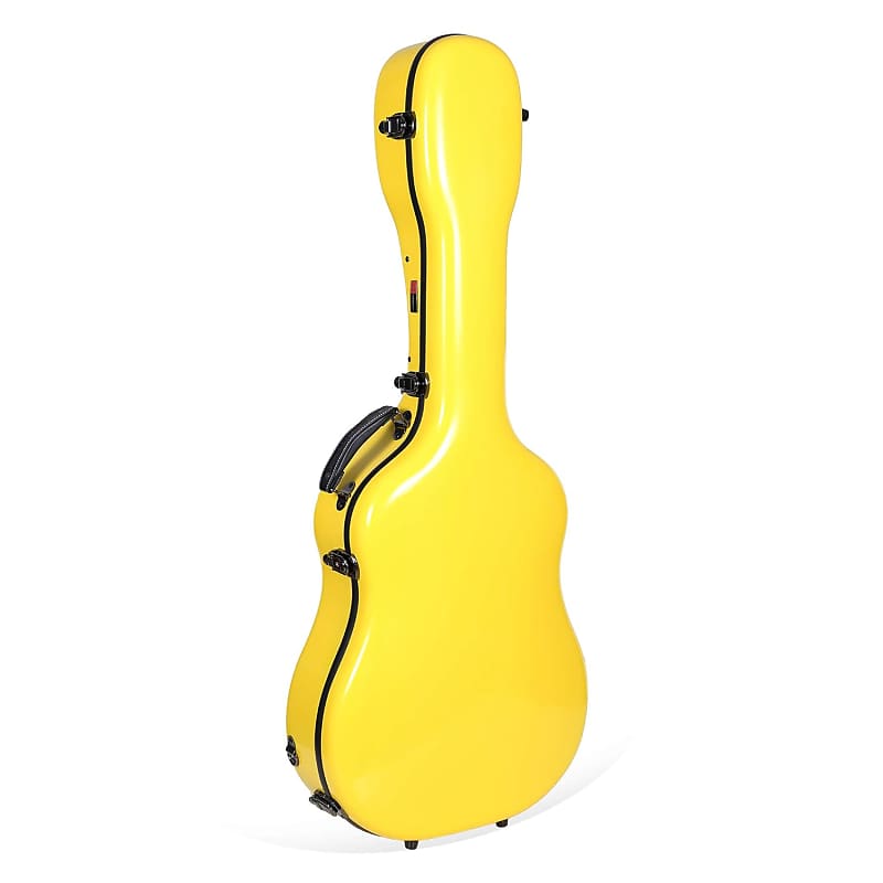 Deluxe Fiberglass Dreadnought Guitar Case, Yellow | Reverb